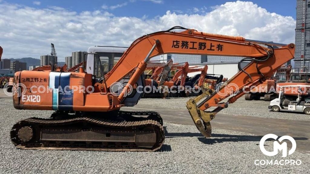 Báo giá model xúc bánh xích HITACHI EX120-2 tại sàn Comacpro - CoMacPro